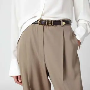 DEHANCHE Hollyhock Belt /gold In Leather