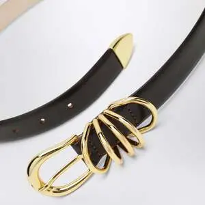 DEHANCHE Hollyhock Belt /gold In Leather