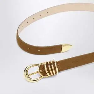 DEHANCHE Hollyhock Belt Light /gold In Suede