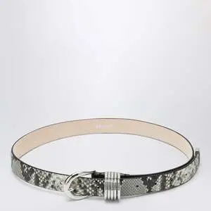 DEHANCHE Hollyhock Belt In Python And Crocodile-effect Leather - Print