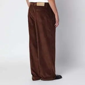 AMI Paris Chocolate Corduroy Trousers