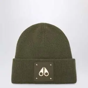 Moose Knuckles Gold Series Icon Wool Beanie - Green