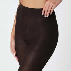 Max Mara Ribbed Tights In Cotton Blend