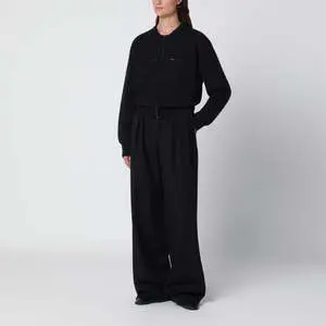 LEMAIRE Charcoal-colored Alpaca Blend Zip-up Sweater