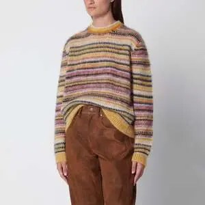 Isabel Marant Étoile Morine Multicolored Striped Mohair Sweater