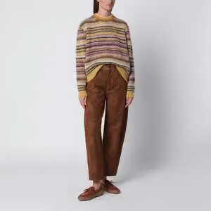 Isabel Marant Étoile Morine Multicolored Striped Mohair Sweater