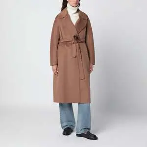 Max Mara Camel-colored Wool And Cashmere Midi Coat