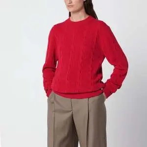 AMI Paris Merino Wool Sweater - Red