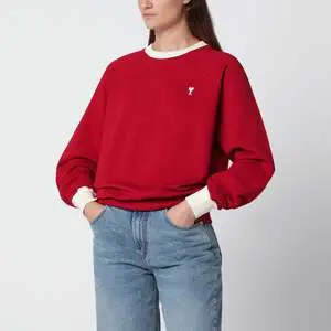 AMI Paris De Coeur Sweatshirt /ivory