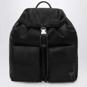 AMI Paris Marcel Nylon Backpack