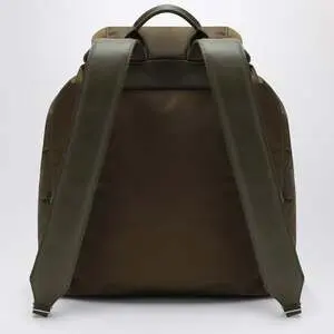 AMI Paris Marcel Truffle-colored Nylon Backpack