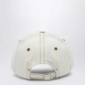 AMI Paris De Caur Cream Cotton Cap