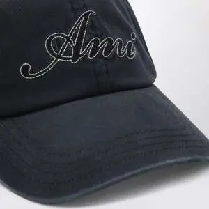 AMI Paris Faded Cotton Cap
