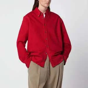 AMI Paris De Caur Ruby Cotton Shirt - Red