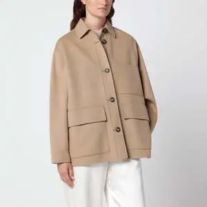 Max Mara Camel Wool Shirt Jacket
