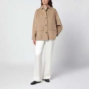 Max Mara Camel Wool Shirt Jacket