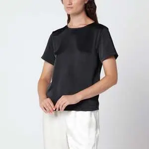 Max Mara Satin Crew Neck T-shirt