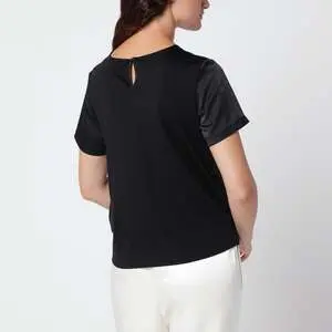 Max Mara Satin Crew Neck T-shirt