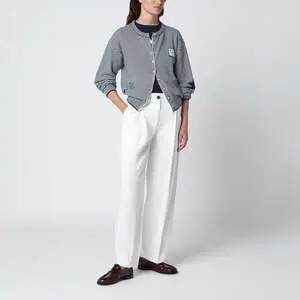 Max Mara Cotton Cardigan With Inlays