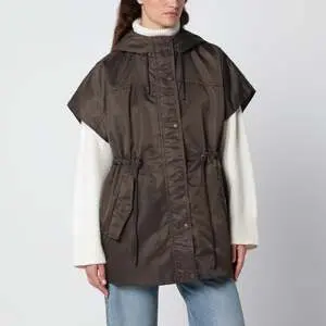 Max Mara Mud-proof Twill Padded Vest - Brown