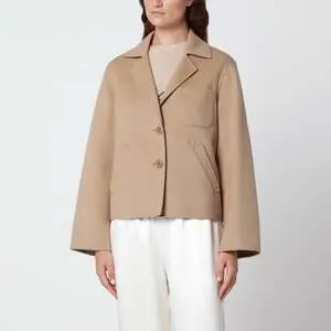 Max Mara Camel Wool Crop Jacket
