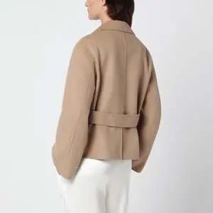 Max Mara Camel Wool Crop Jacket