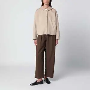 Max Mara Almond Wool Hooded Jacket - Beige