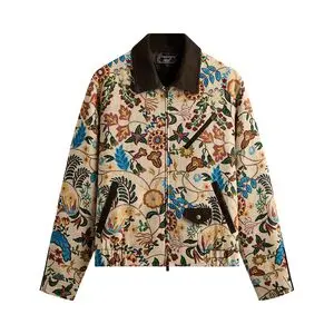 Kith Ornate Floral Tapestry Cassius Blouson Jacket 'durum - Tan