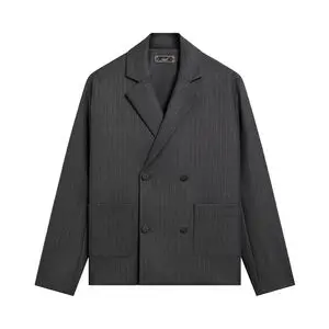 Kith Double Weave Raya Blazer 'dark Heather - Grey