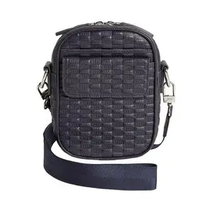 Kith Monogram Tumbled Leather Passenger K15 Bag 'ink - Black