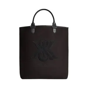 Kith Suede Applique Canvas Tote - Black