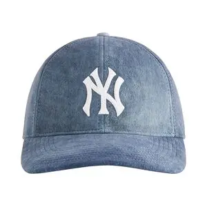 Kith X '47 For The New York Yankees Washed Suede Franchise Ls Cap 'torpedo - Blue