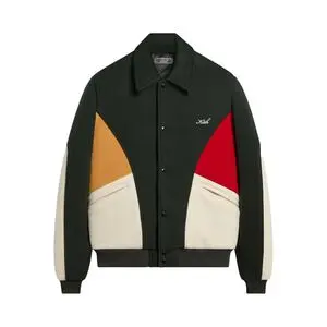 Kith Melton Wool Varsity Jacket 'stadium - Black