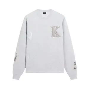 Kith Varsity Lawson Crewneck 'light Heather - Grey