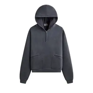 Kith Wilder Quarter Zip Hoodie 'void - Grey