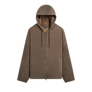 Kith Microsuede Puffed Jaysen Hoodie 'pecan - Brown