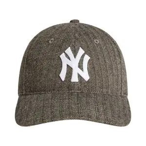 Kith X ‘47 For The New York Yankees Barre Stripe Franchise Ls Cap 'apocalypse - Tan