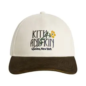 Kith Botanical Twill Bay Low Pinch Crown Cap 'sandrift - Cream