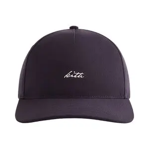 Kith Autograph Brushed Twill Bay Low Pinch Crown Cap 'nocturnal - Blue