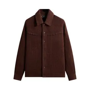 Kith Patchwork Tweed Johnson Shirt 'saddle - Red
