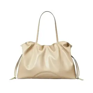Tory Burch Drawstring Tote Bag 'light Stone