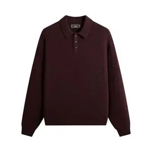 Kith Long Sleeve Tilden Pullover 'incognito - Brown