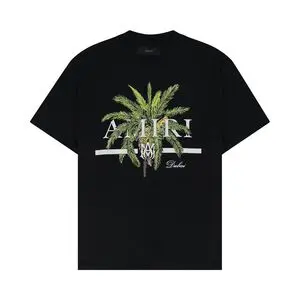Amiri Palm Tree Tee - Black