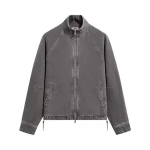 Kith Herringbone Denim Efron Track Jacket 'mineral - Grey