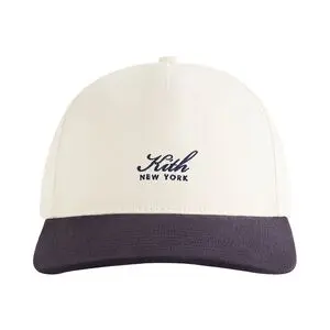 Kith Script Brushed Twill Bay Low Pinch Crown Cap 'nocturnal