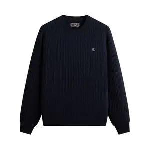 Kith Basketweave Tilden Crewneck 'nocturnal - Blue