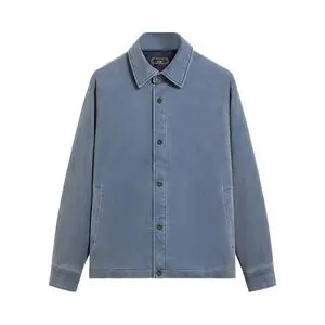 Kith Microsuede Bonded Brixton Shirt Jacket 'elevation - Blue