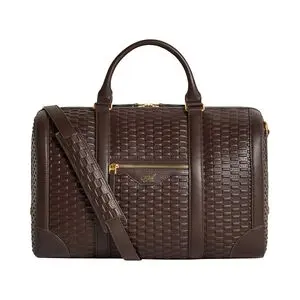 Kith Monogram Smooth Leather Traveler K40 Duffle Bag 'zoom - Brown