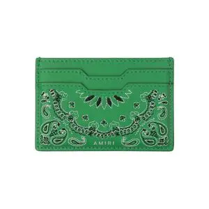 Amiri Bandana Card Holder 'green' Green
