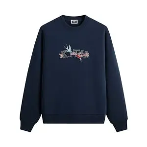 Kith Swallow Rose Nelson Crewneck 'nocturnal - Blue